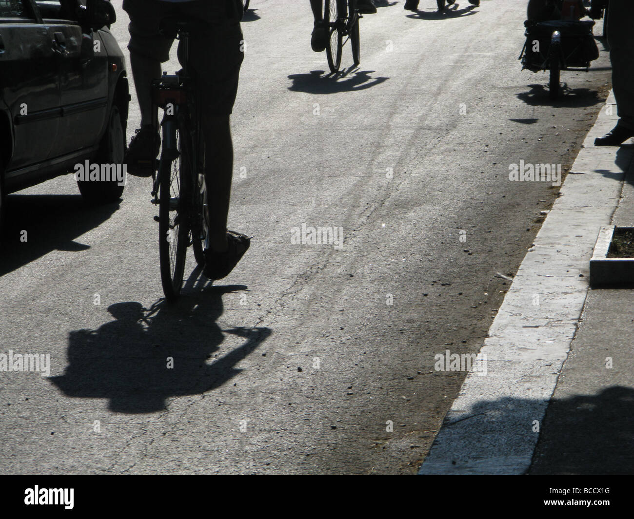 Ride rider riders concept colour colourful pack direction hi-res stock ...