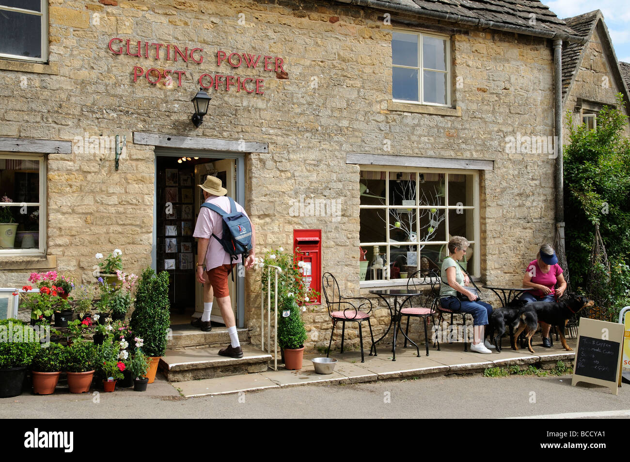Rural post office and shop at Guiting Power Gloucestershire England UK ...