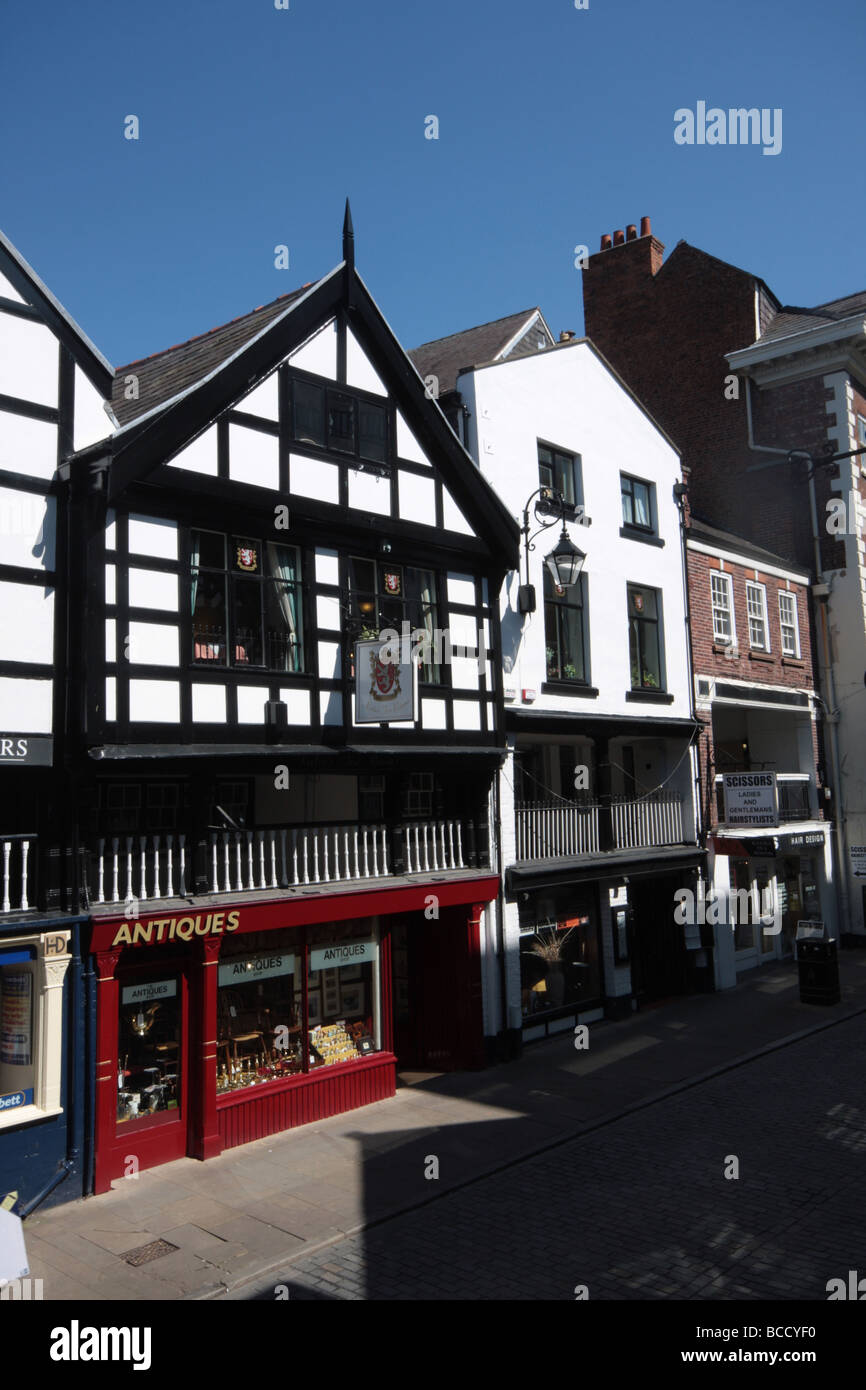 Street scene in Chester Stock Photo - Alamy