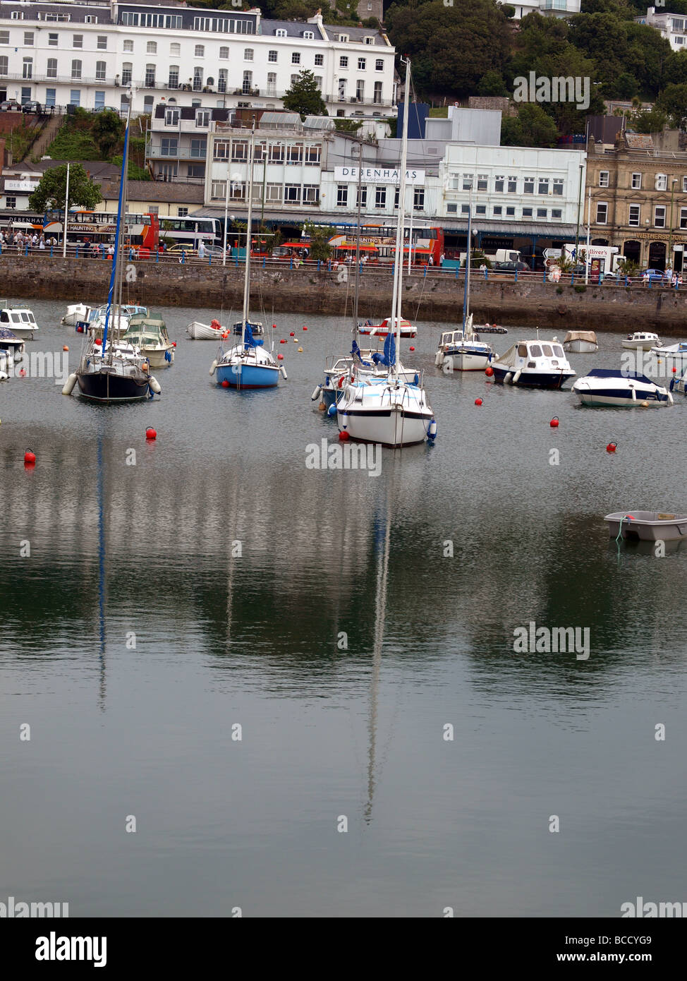 The harbour and shops,Torquay,Devon Stock Photo - Alamy