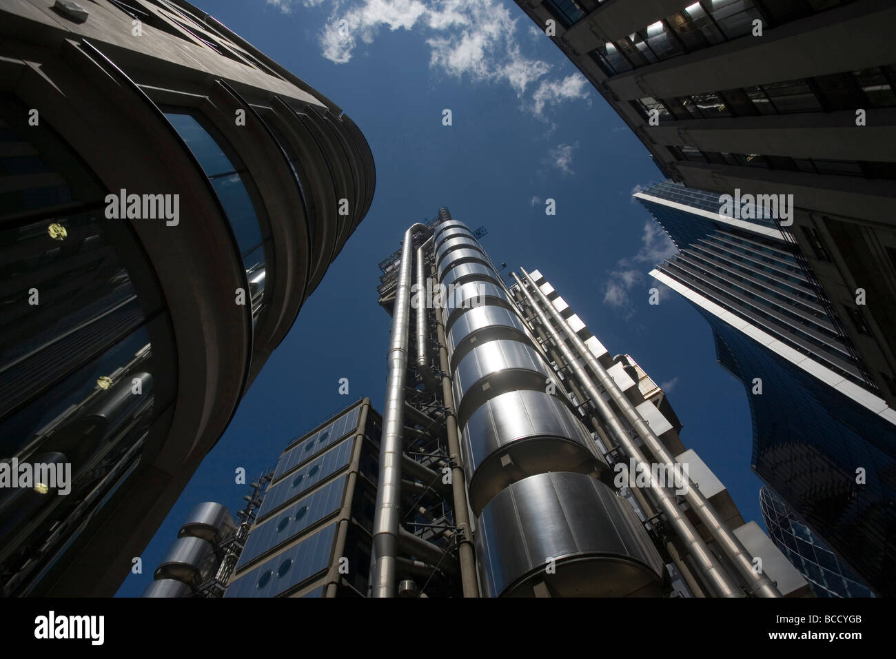 Lloyds building designed by Richard Rogers London England UK Stock ...
