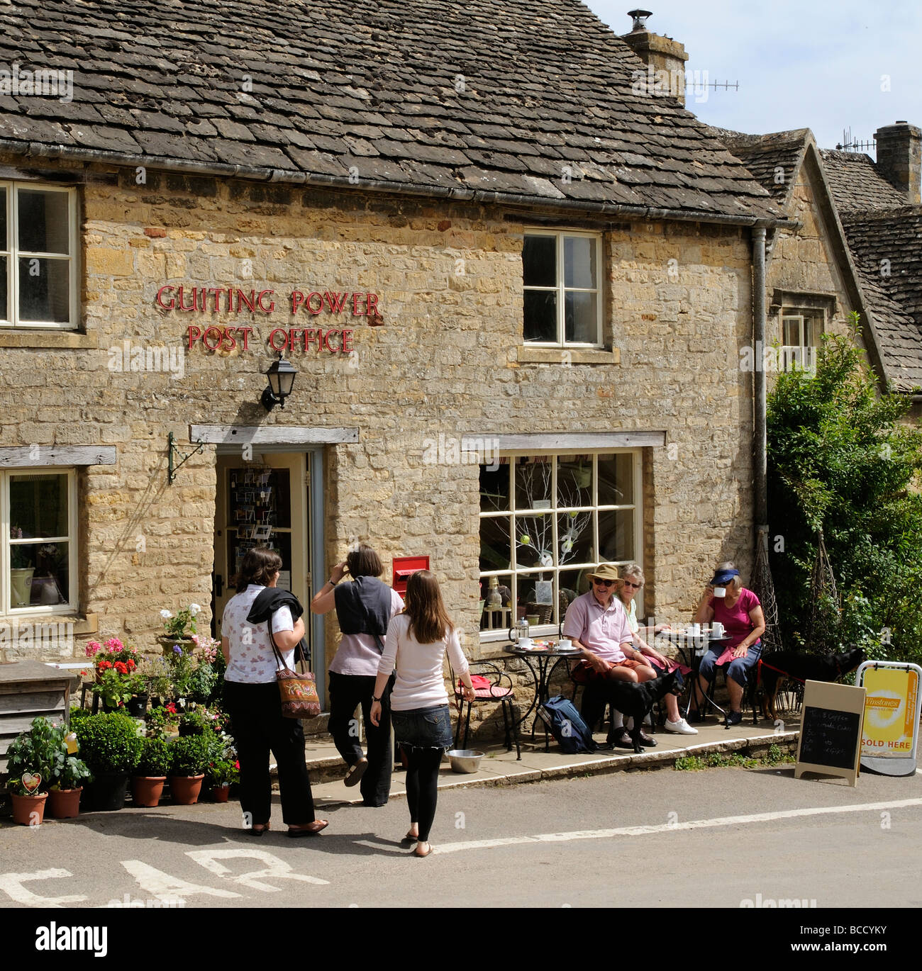 Rural post office and shop at Guiting Power Gloucestershire England UK ...