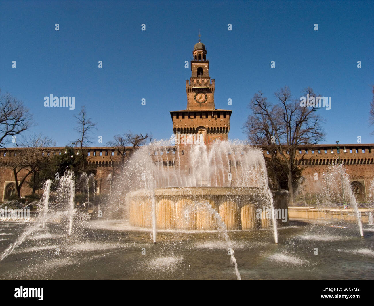 Castello Sforzesco Milan Italy Stock Photo - Alamy