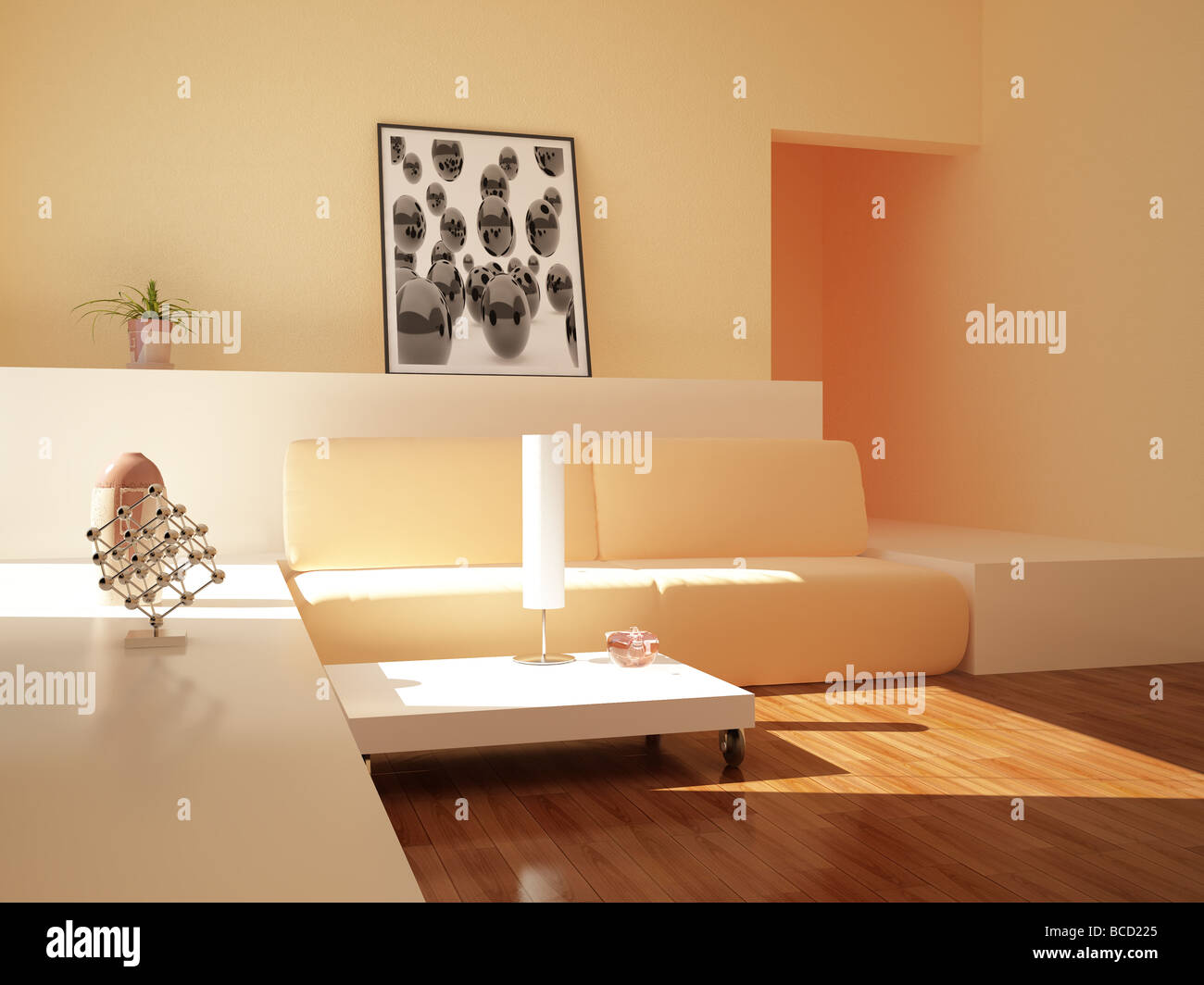 High resolution image interior 3d illustration modern interior Living ...