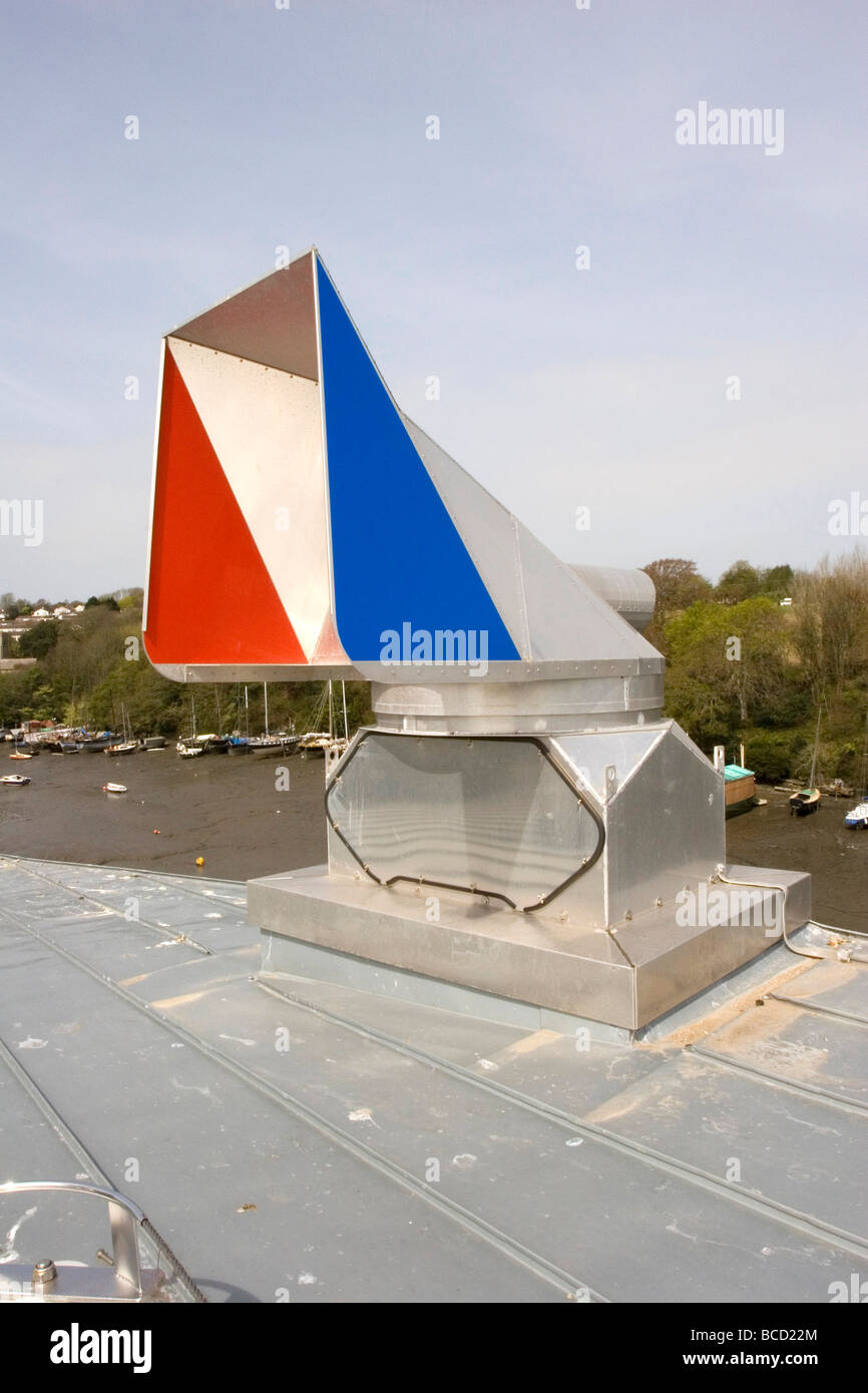 Rooftop natural ventilation wind cowls Stock Photo - Alamy