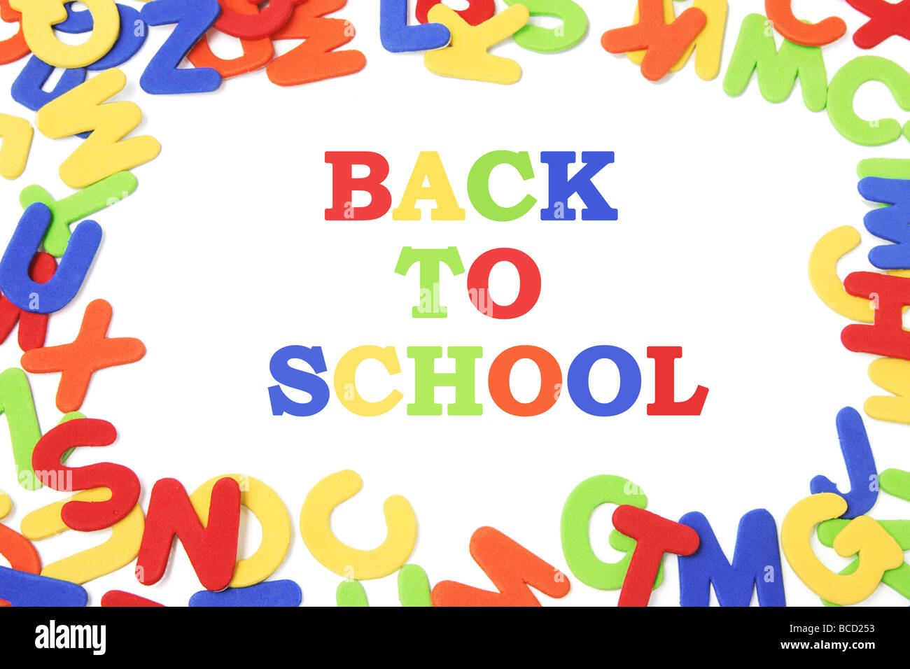 Alphabets back school hi-res stock photography and images - Alamy