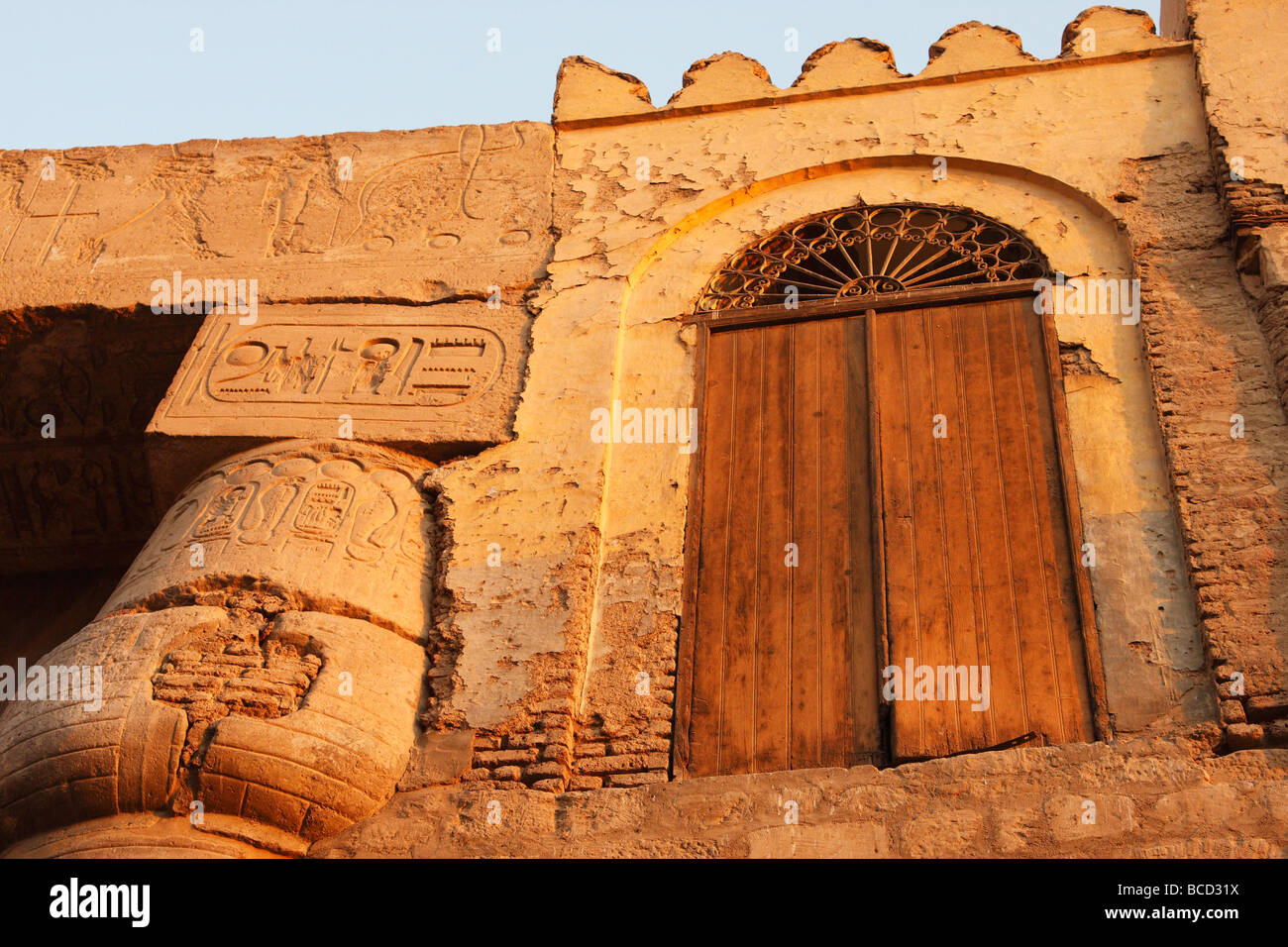 Luxor Temple building, "Abu Haggag" mosque door, Egypt, [North Africa ...