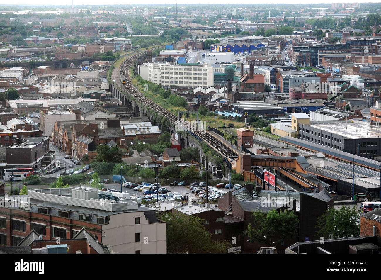 Aerial view of Birmingham Moor Street railway station Stock Photo - Alamy