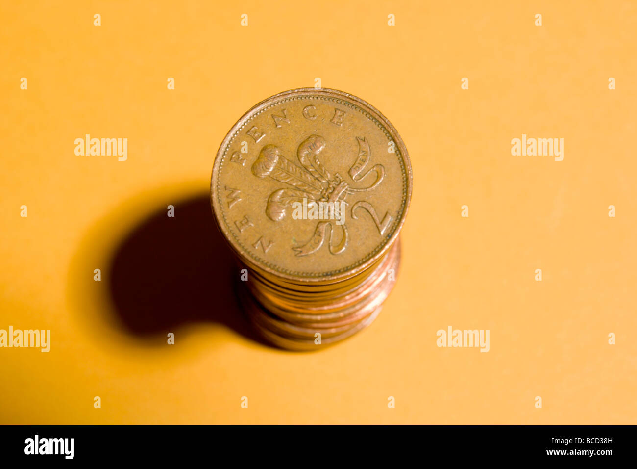 A pile of copper coins Stock Photo - Alamy