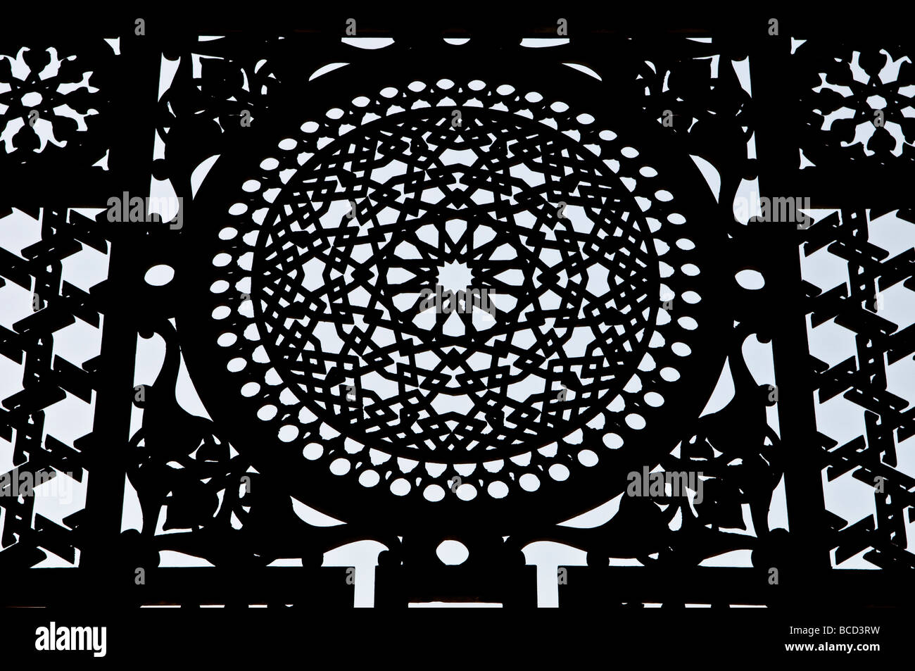 Beautiful designs in the Mosque windows in Cairo Stock Photo - Alamy