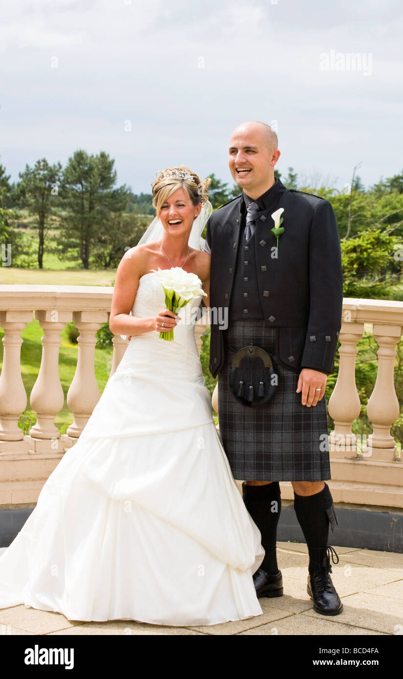 Scottish wedding kilt hi-res stock photography and images - Alamy