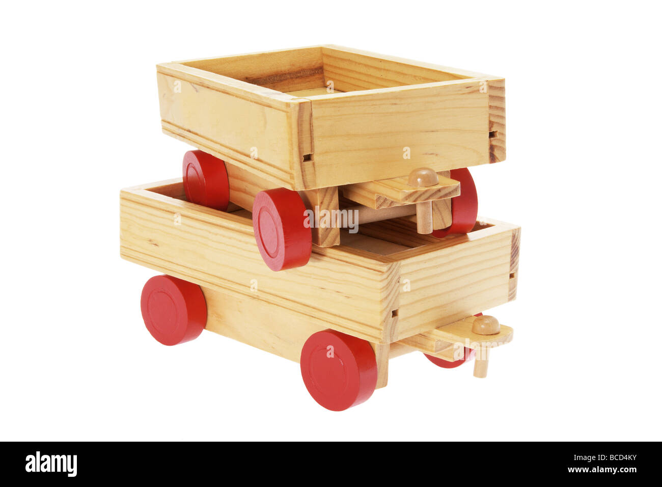Wooden Toy Carts Stock Photo - Alamy
