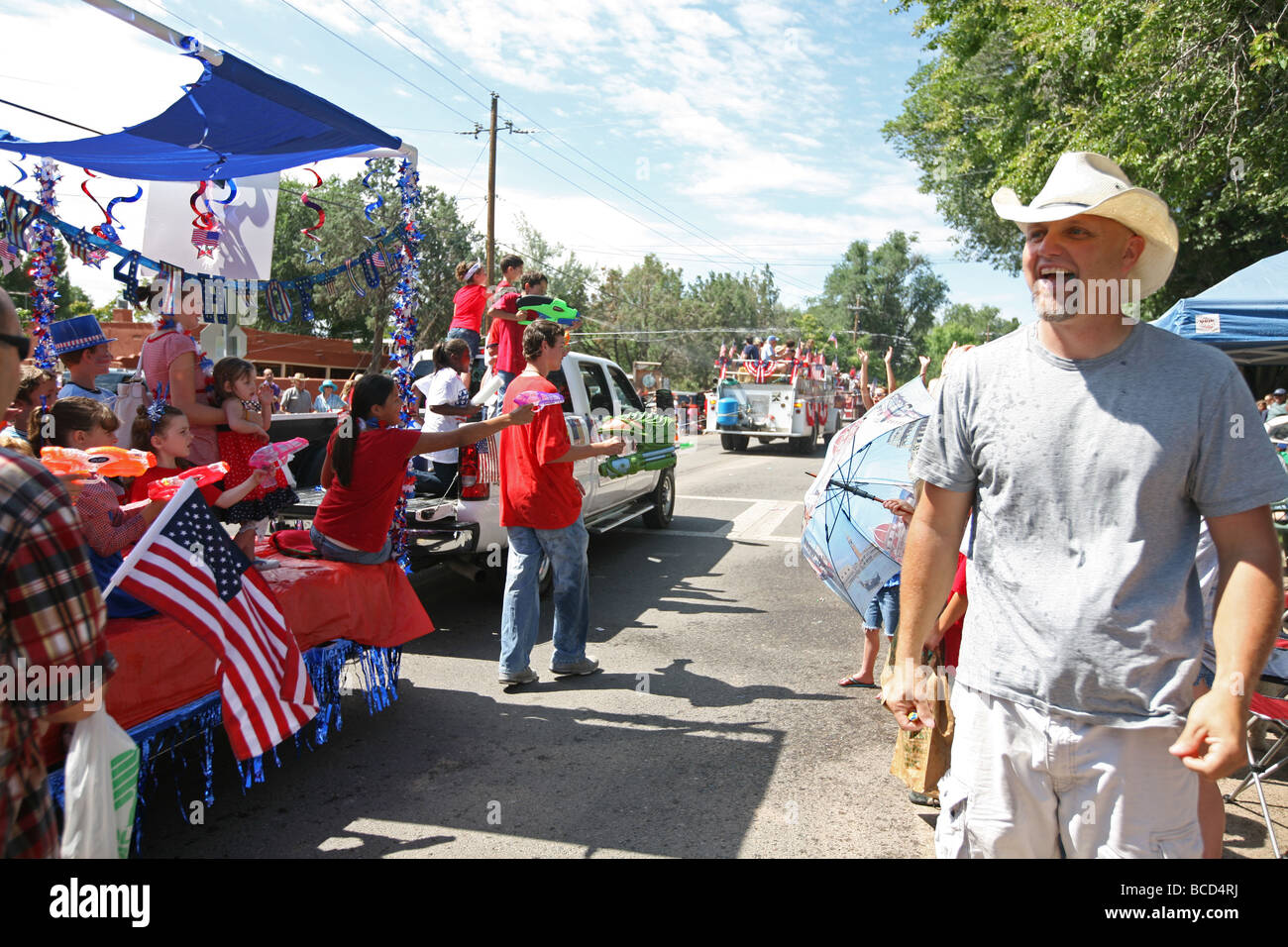 Happy man parade hi-res stock photography and images - Alamy