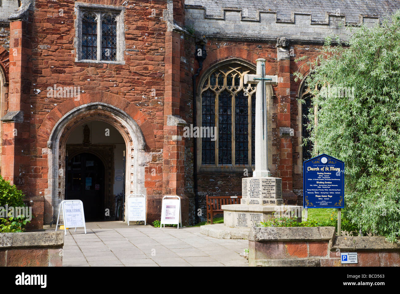 Church of Saint Mary Totnes Devon England Stock Photo - Alamy