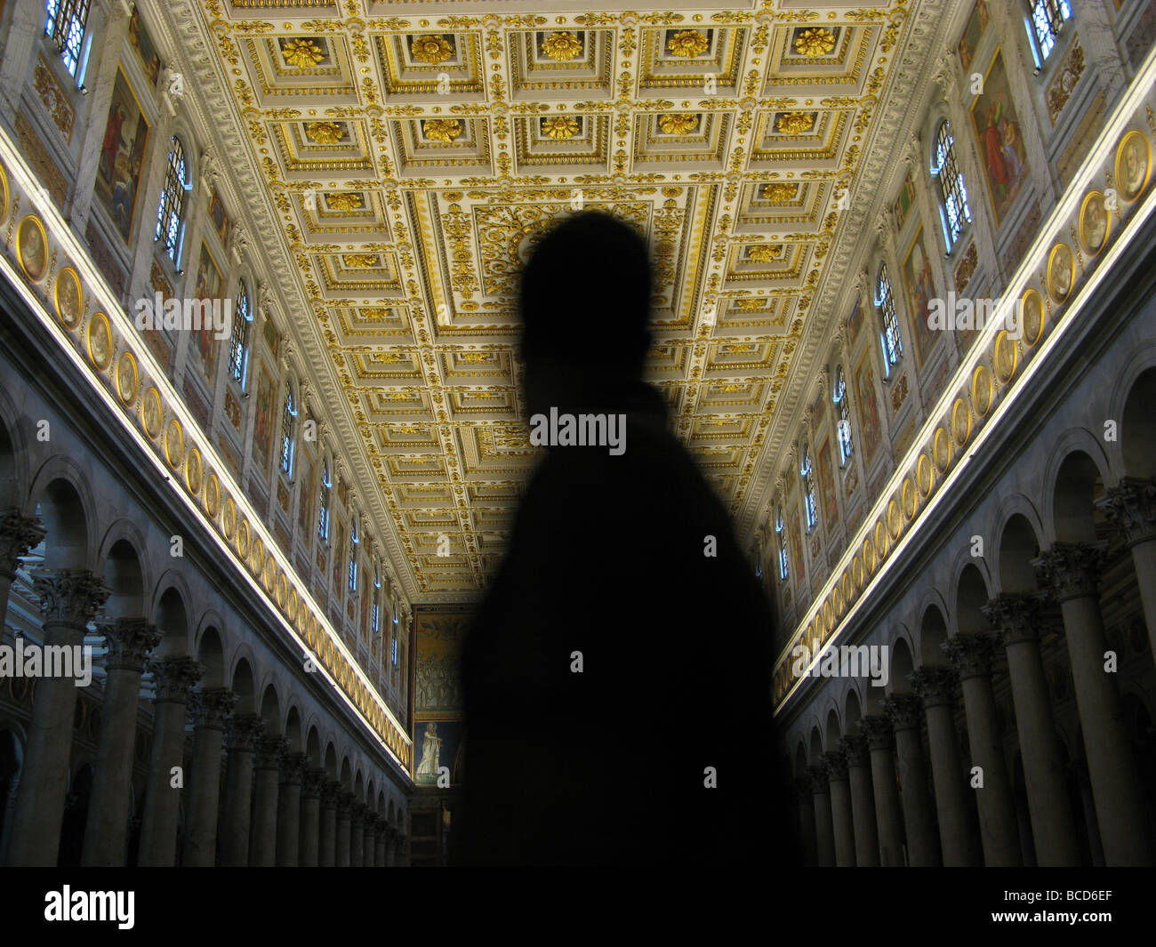 Gold Ceiling In Saint Pauls Basilica High Resolution Stock Photography ...