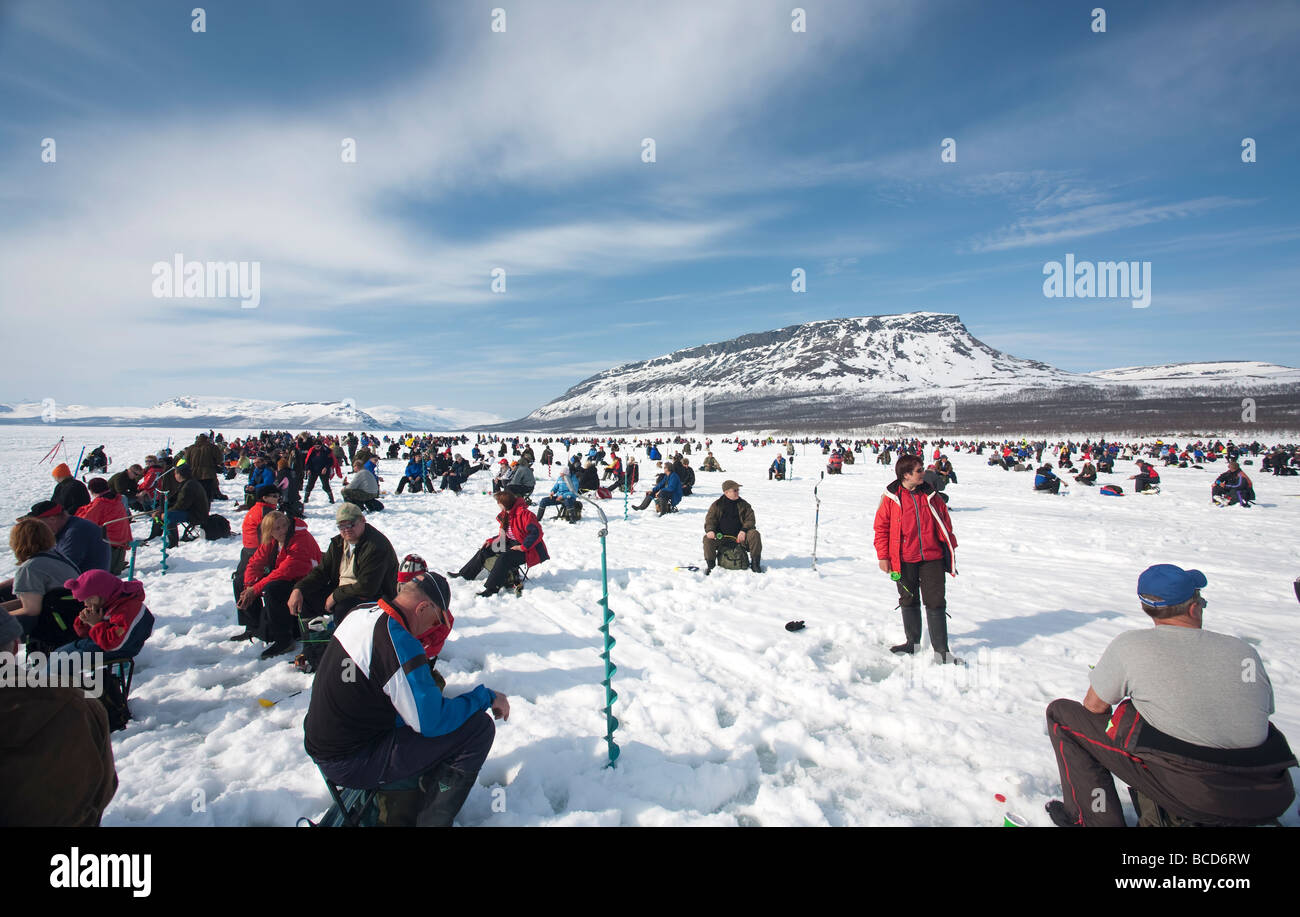 Vain kaksi kalaa ( Only two fish ) annual ice fishing competition at ...