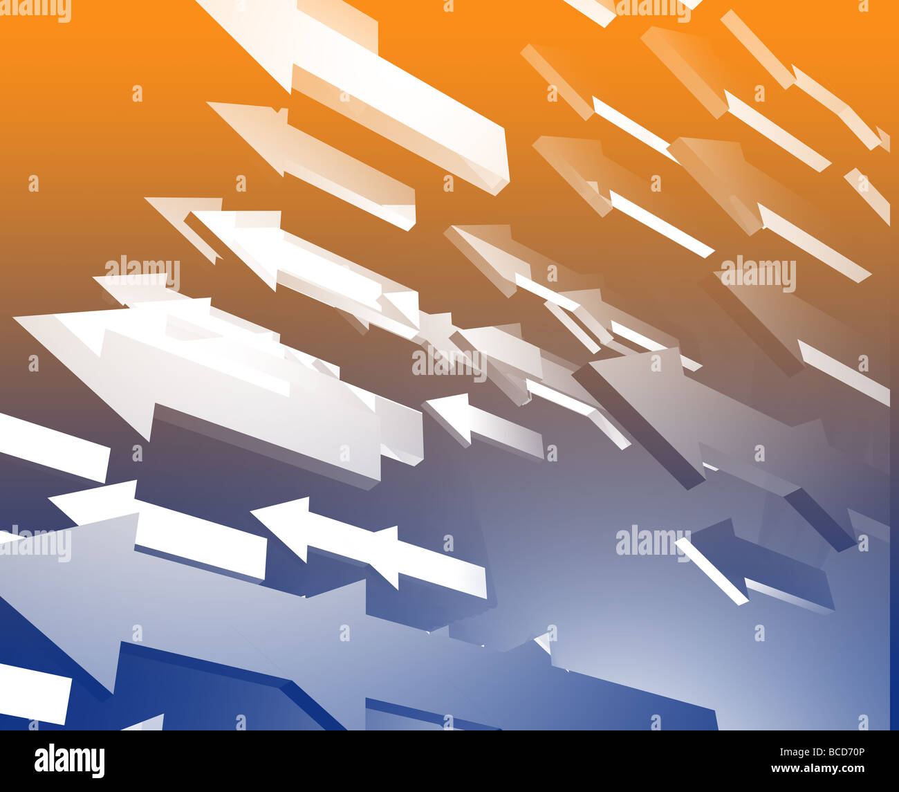 Forward moving arrows flying group design illustration Stock Photo - Alamy