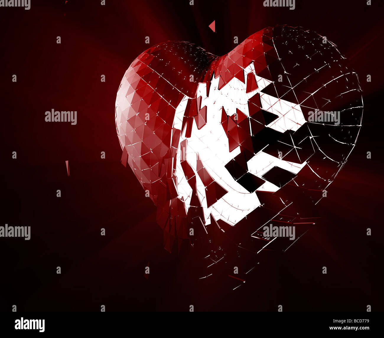 Shattered heart hi-res stock photography and images - Alamy