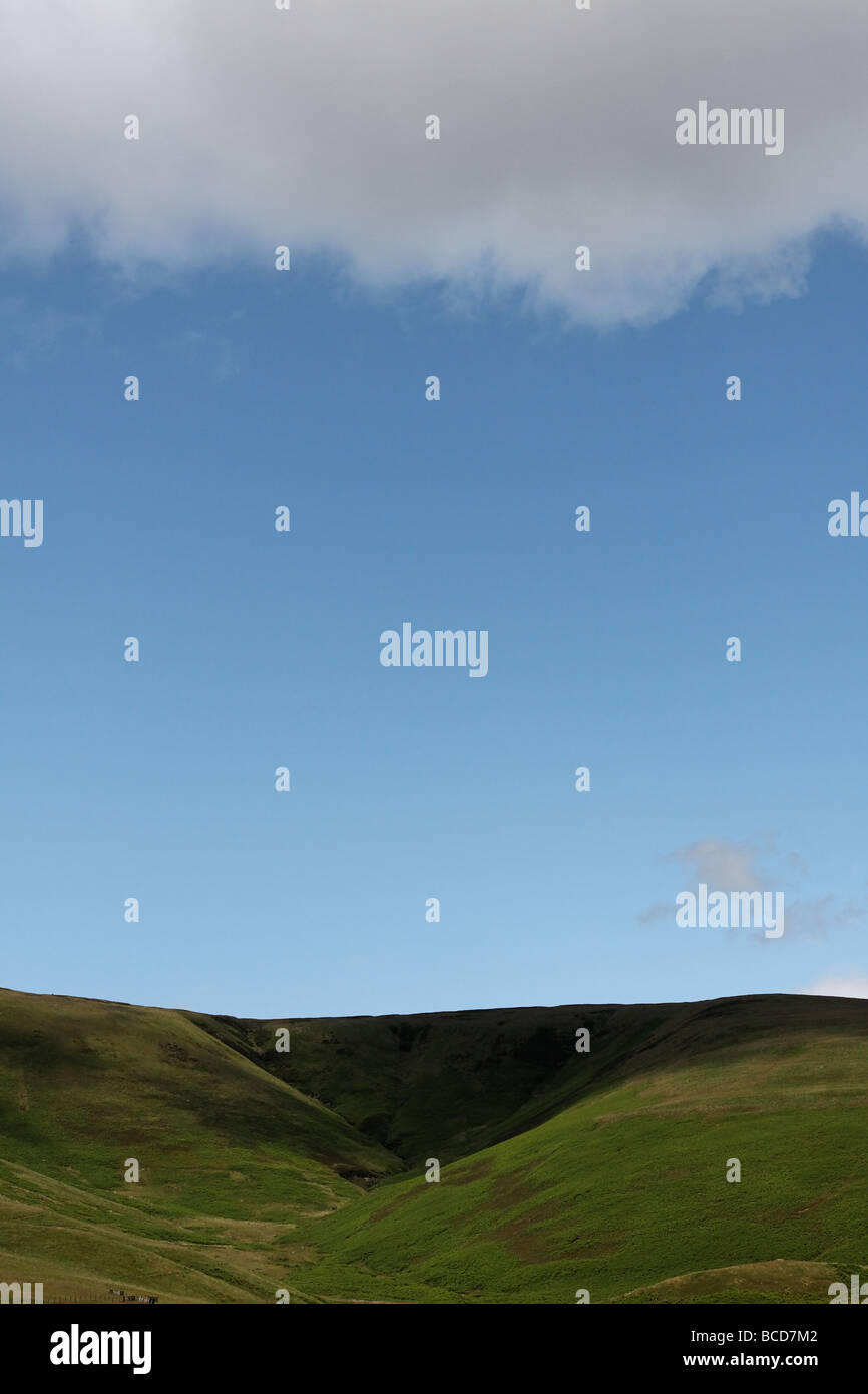 Hills slope hillside panorama view forest mountain hi-res stock ...