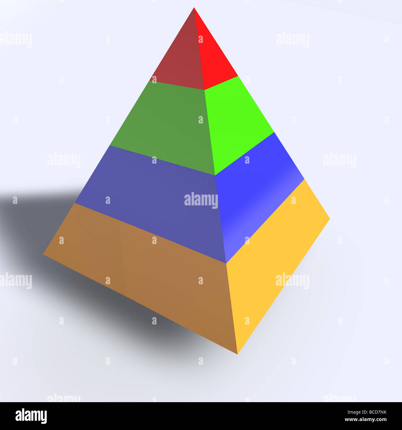 Layered heirarchy pyramid illustration hi-res stock photography and ...