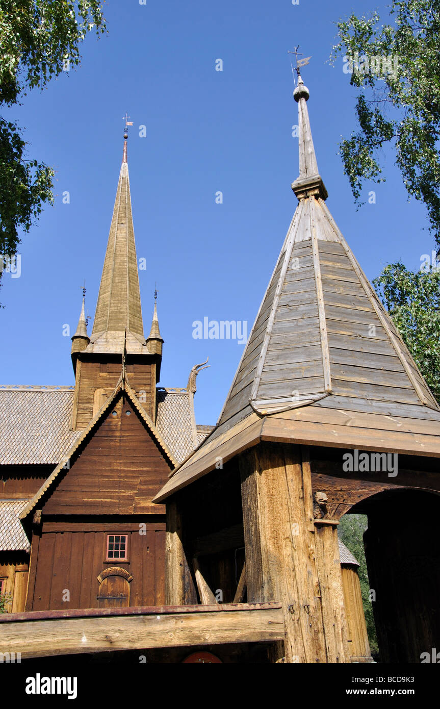 12th century Lom Stave Church, Lom, Lom, Innlandet County, Norway Stock ...