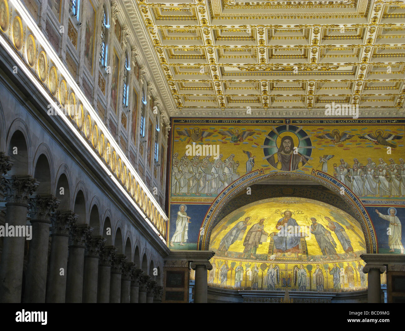 Gold Ceiling In Saint Pauls Basilica High Resolution Stock Photography ...