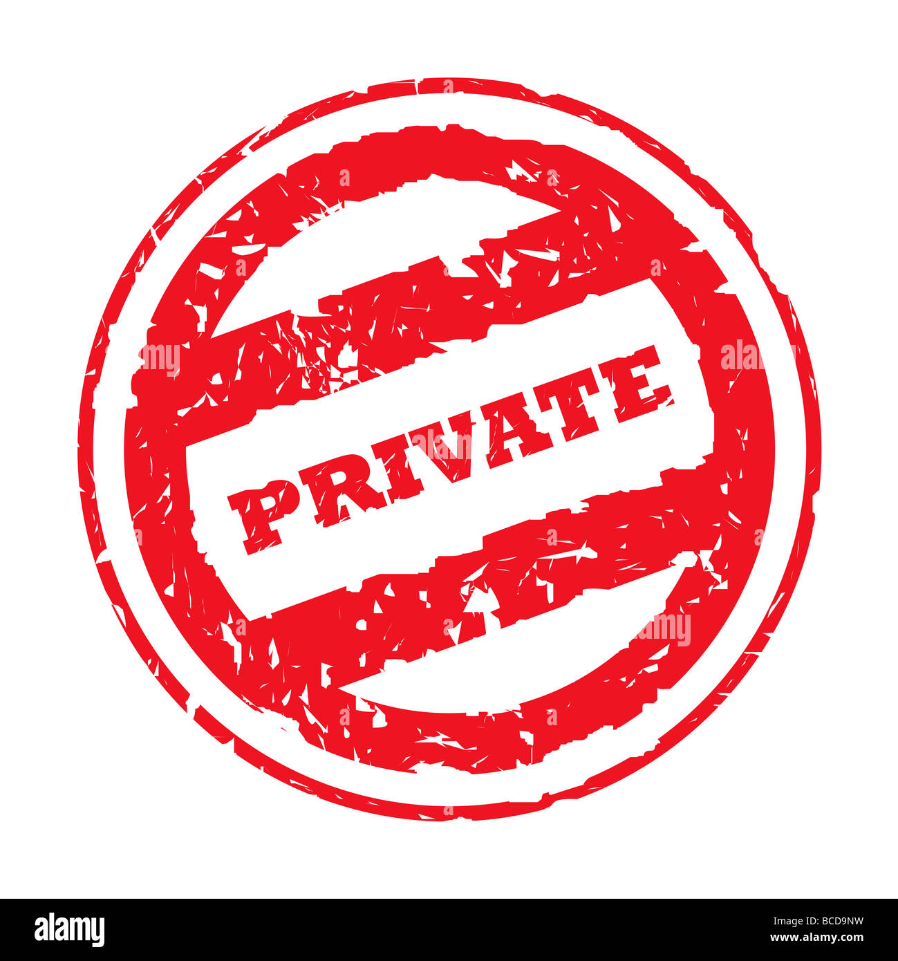 Used private stamp isolated on white background Stock Photo - Alamy