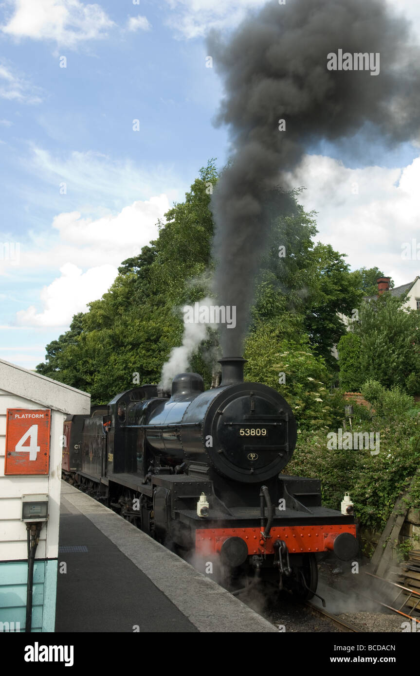 Steam train at Grosmont Station Stock Photo - Alamy