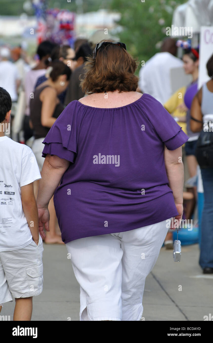 Obese Woman Walking High Resolution Stock Photography and Images - Alamy