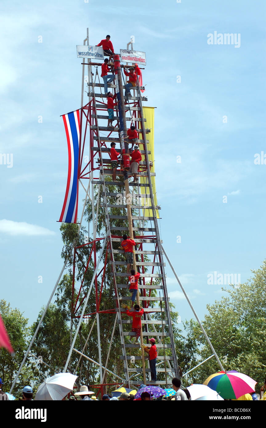 The Rocket Festival in Yasothon Thailand Stock Photo - Alamy
