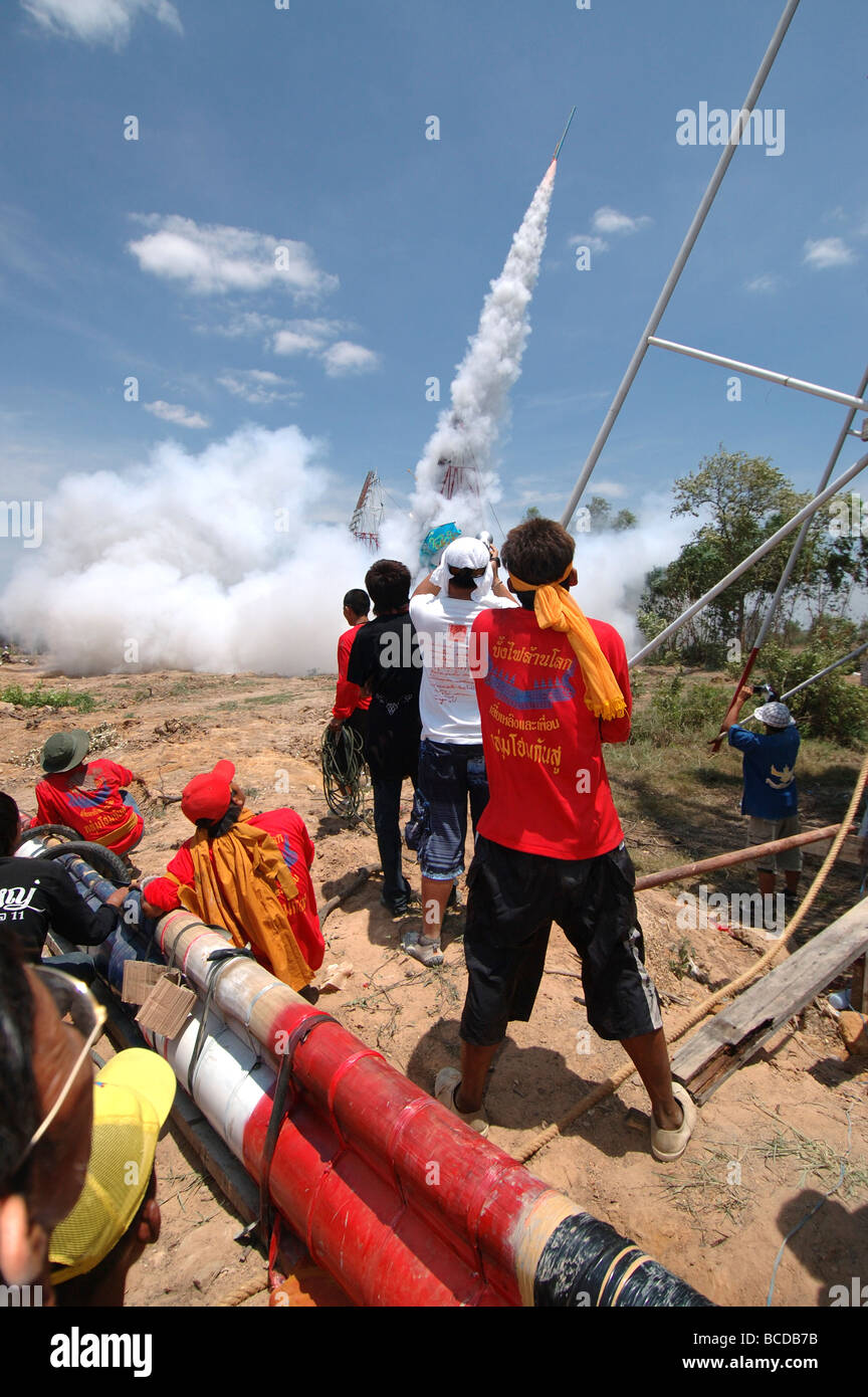 The Rocket Festival in Yasothon Thailand Stock Photo - Alamy