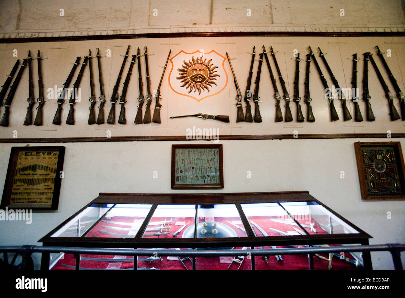 Weapons Museum In The City Palace Udaipur Rajasthan India Stock Photo ...
