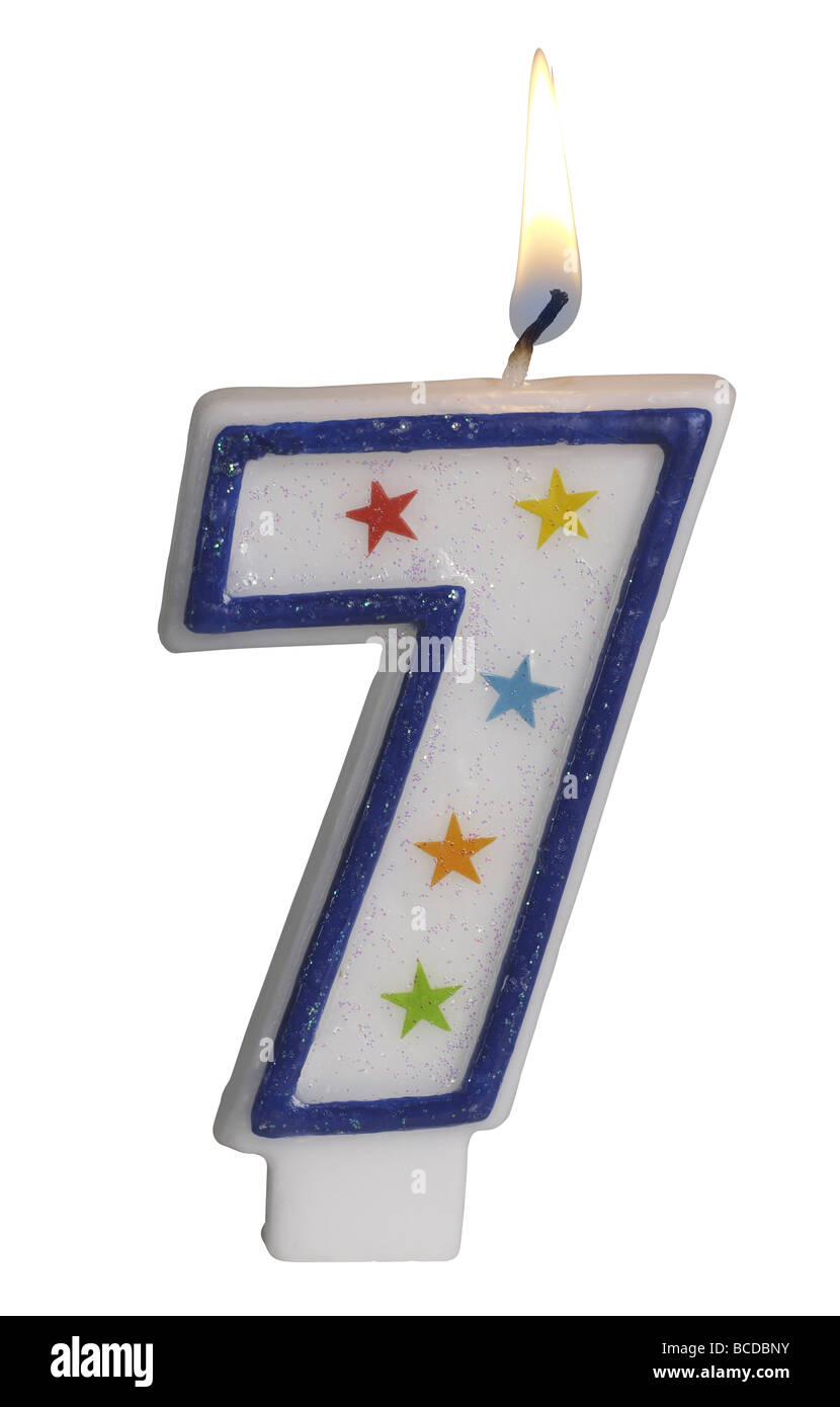 Number 7 birthday candle Stock Photo - Alamy Number 7 birthday candle Stock Photo - Alamy