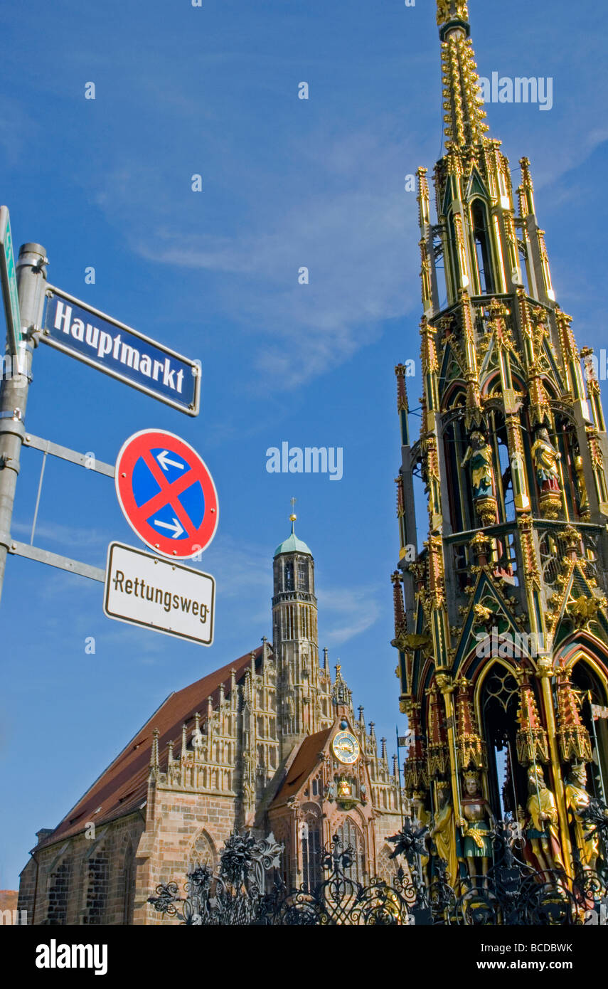 Nuremberg's main market square hi-res stock photography and images - Alamy