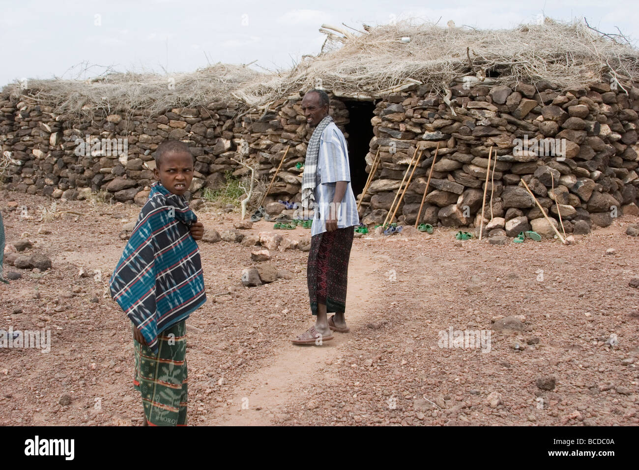 Dubti, Afar region, Ethiopia -- Afars walking into the mosque for ...