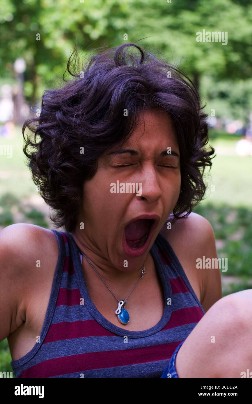 Yawning Woman