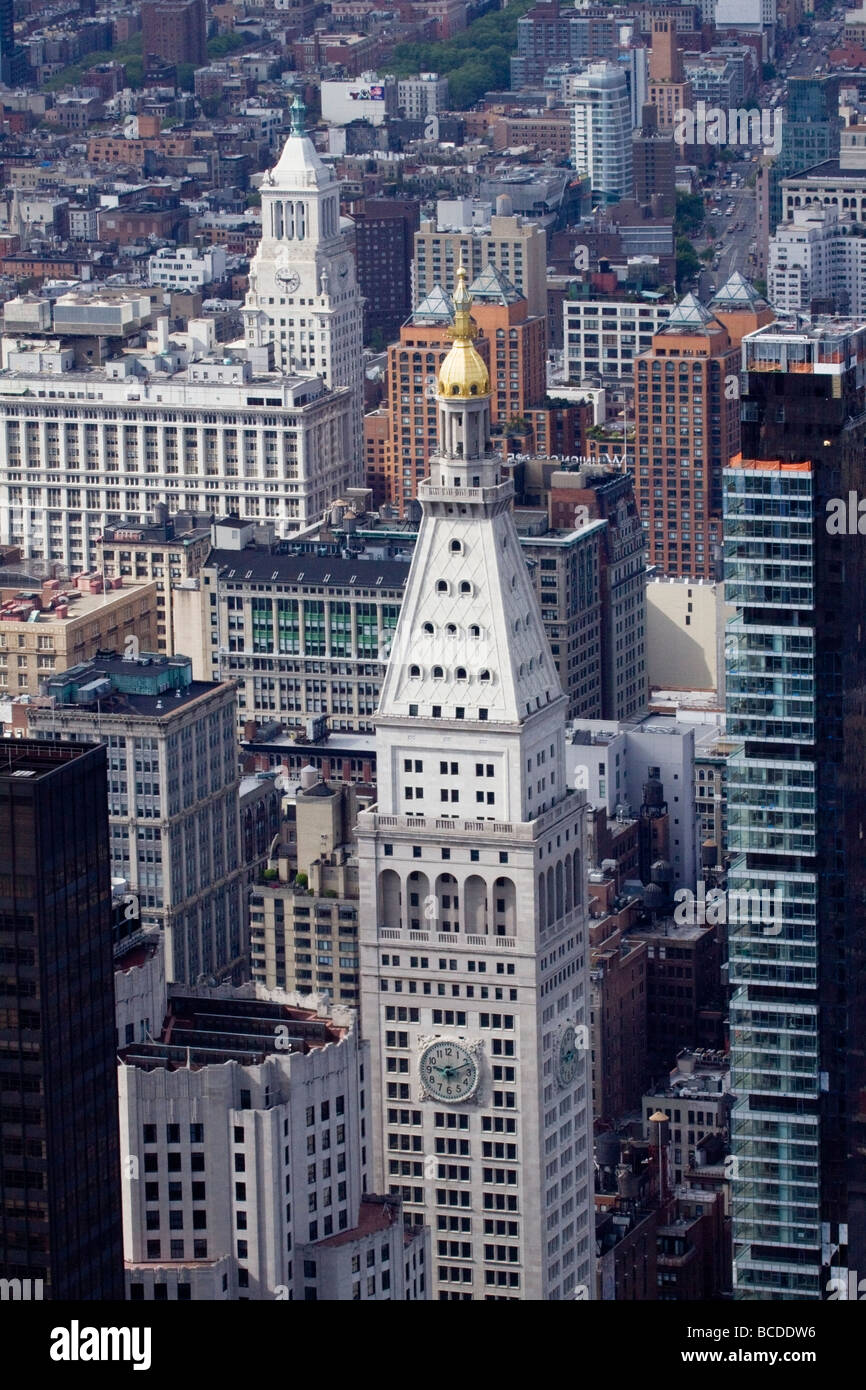 Panaramic view from the Empire State Building, New York, USA Stock ...