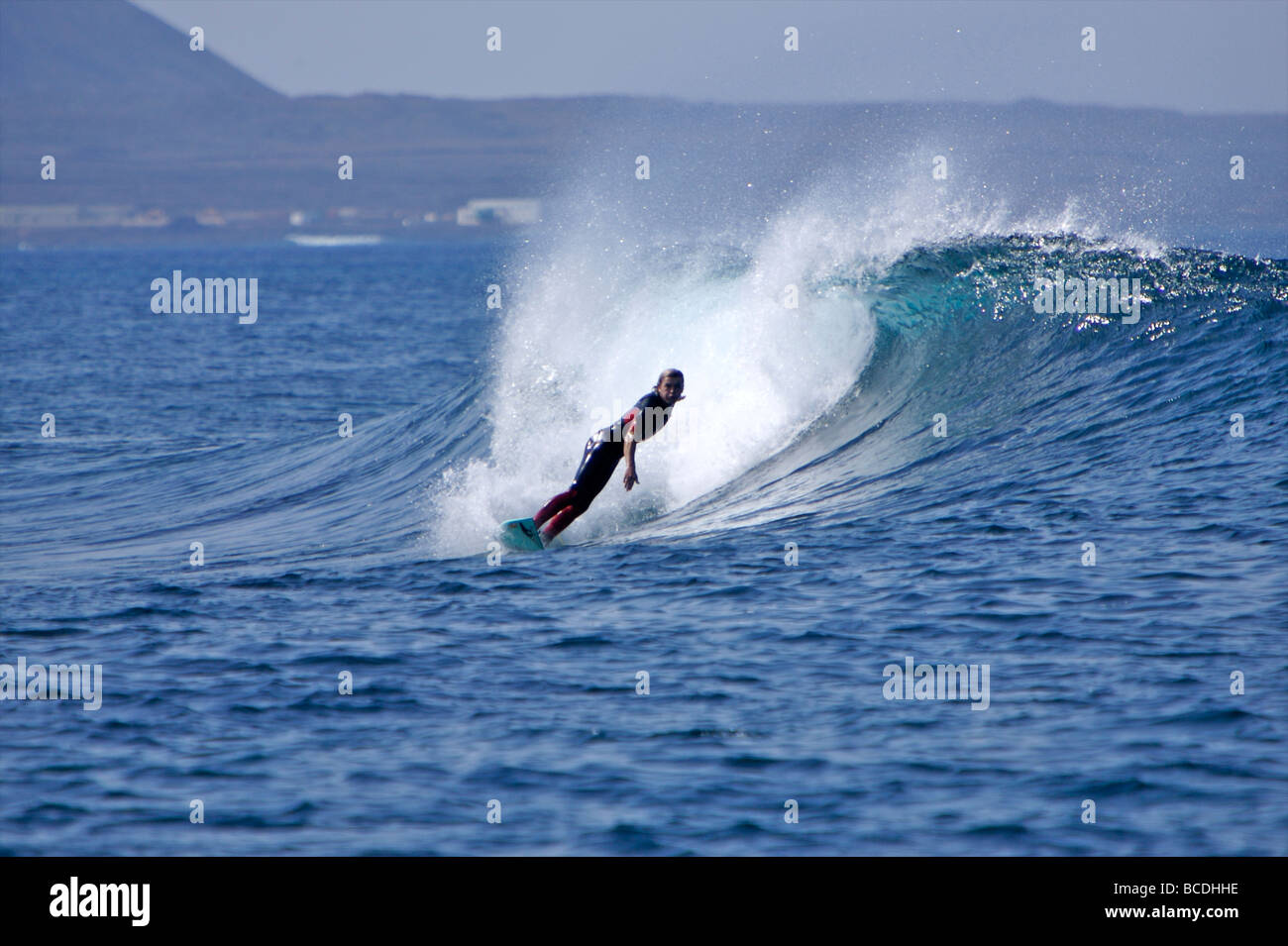 British surfer Tom Lowe surfing in Fuerteventura Stock Photo - Alamy