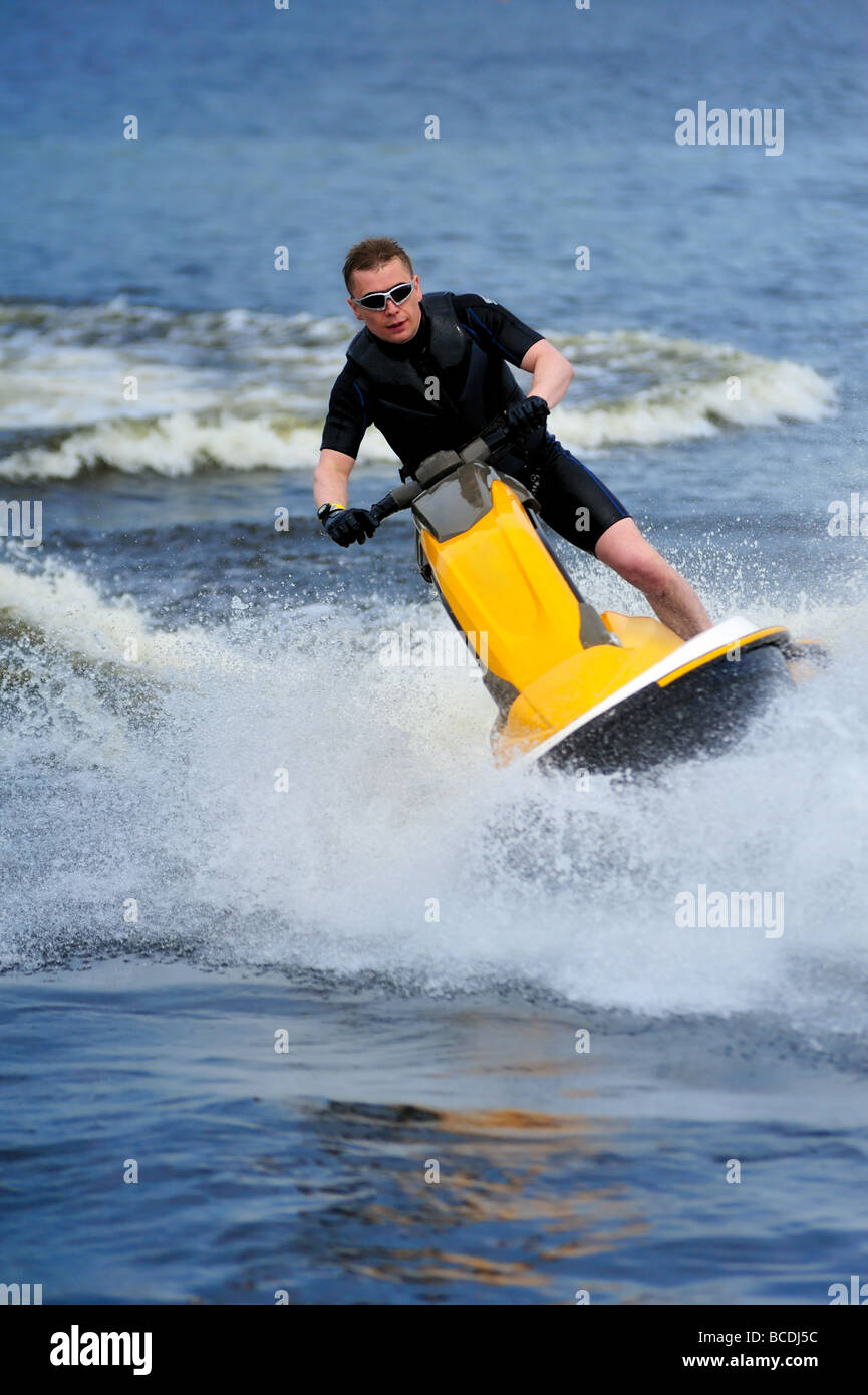 Yellow jet ski hi-res stock photography and images - Alamy