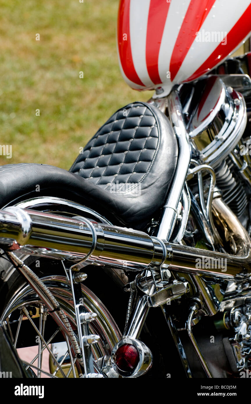 Red Chopper Harley Davidson High Resolution Stock Photography and ...