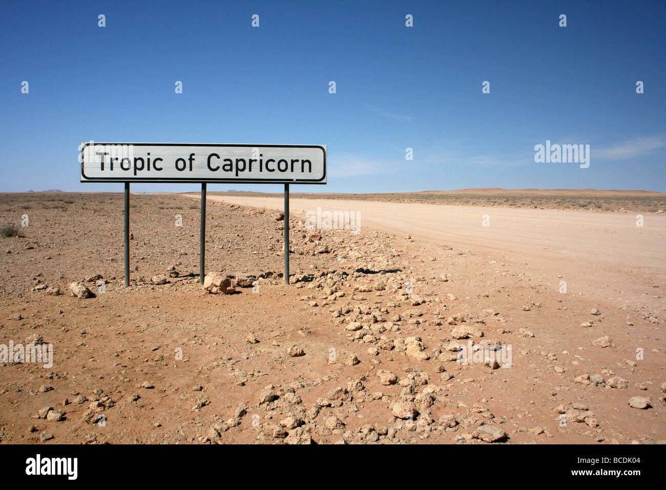 Tropic Of Capricorn Sign, Namibia, Africa Stock Photo - Alamy