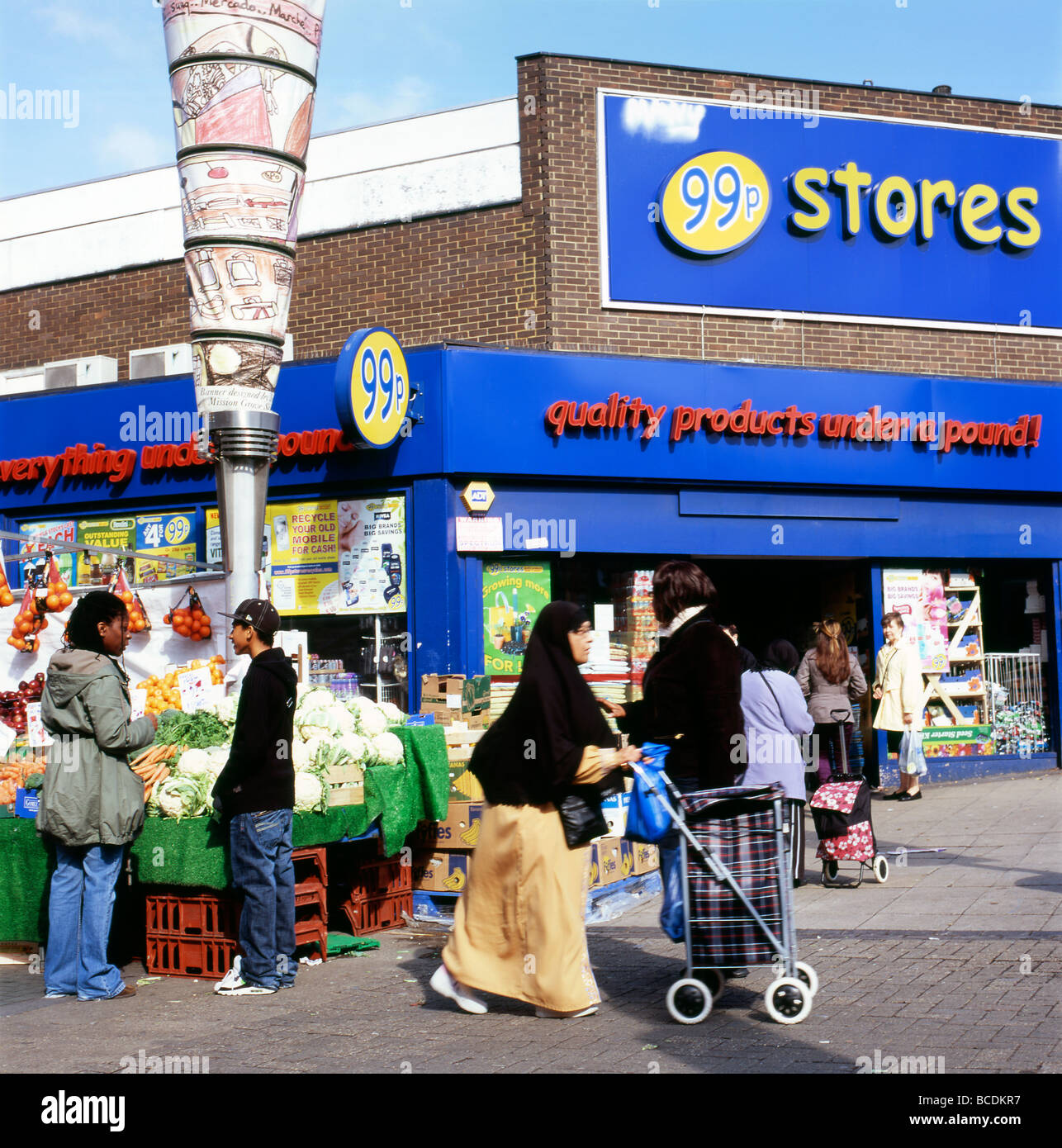 99p Stores low cost lowcost supermarket and multicultural shoppers ...