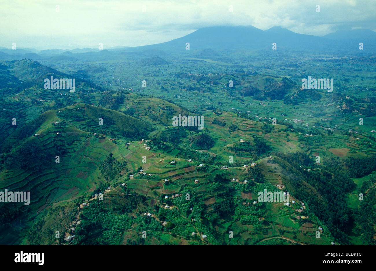 Aerial view farmland on slopes hi-res stock photography and images - Alamy