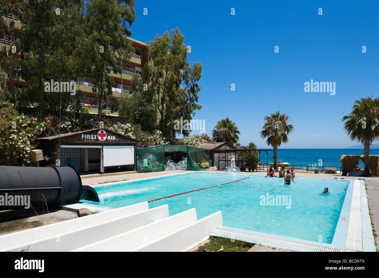 Water Slide at the Star Beach Water Park, Hersonissos, North Coast ...