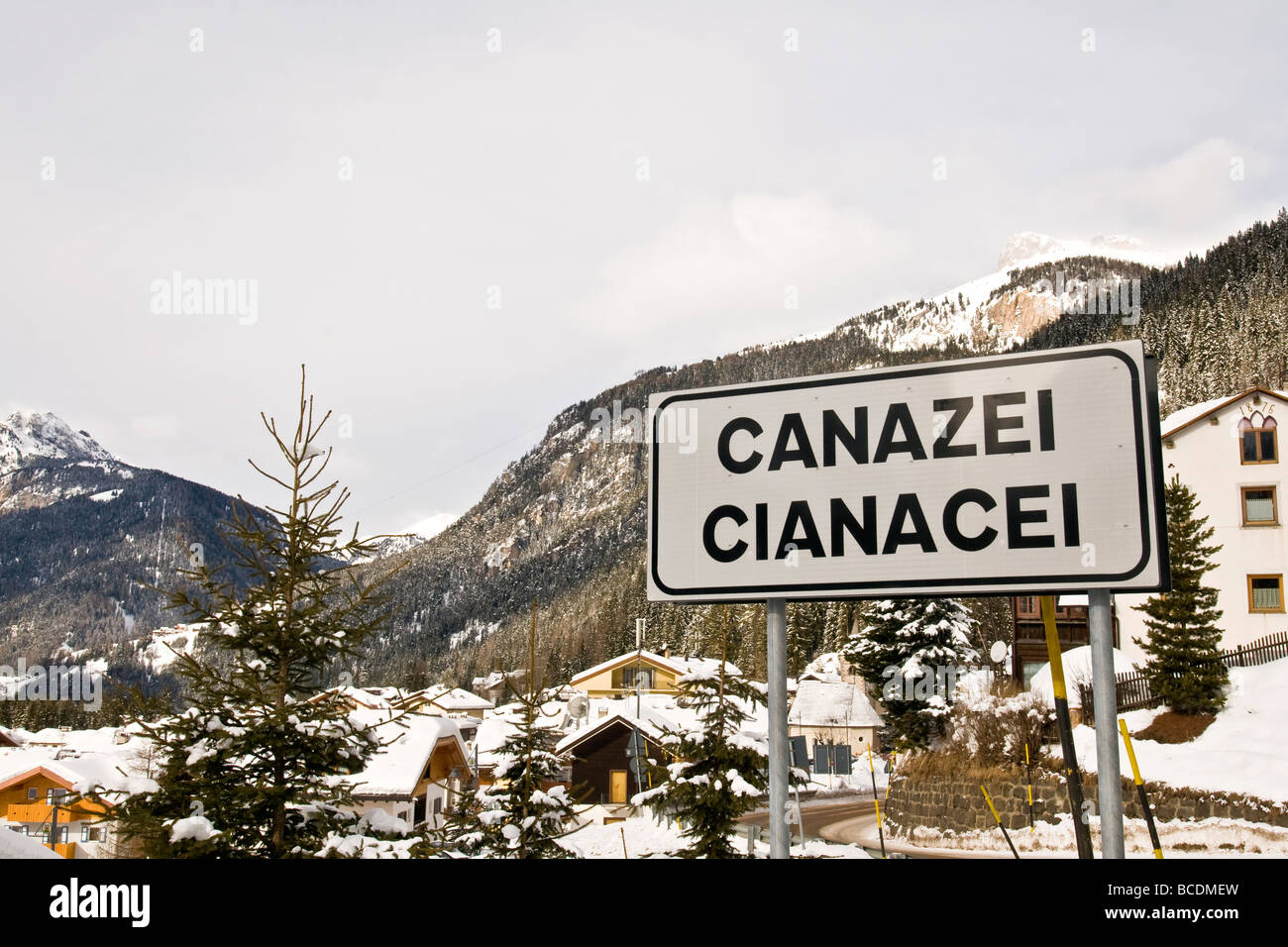Canazei Trento Italy Stock Photo - Alamy
