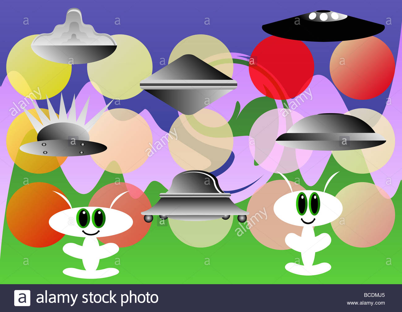 Cartoon Flying Saucer High Resolution Stock Photography and Images - Alamy