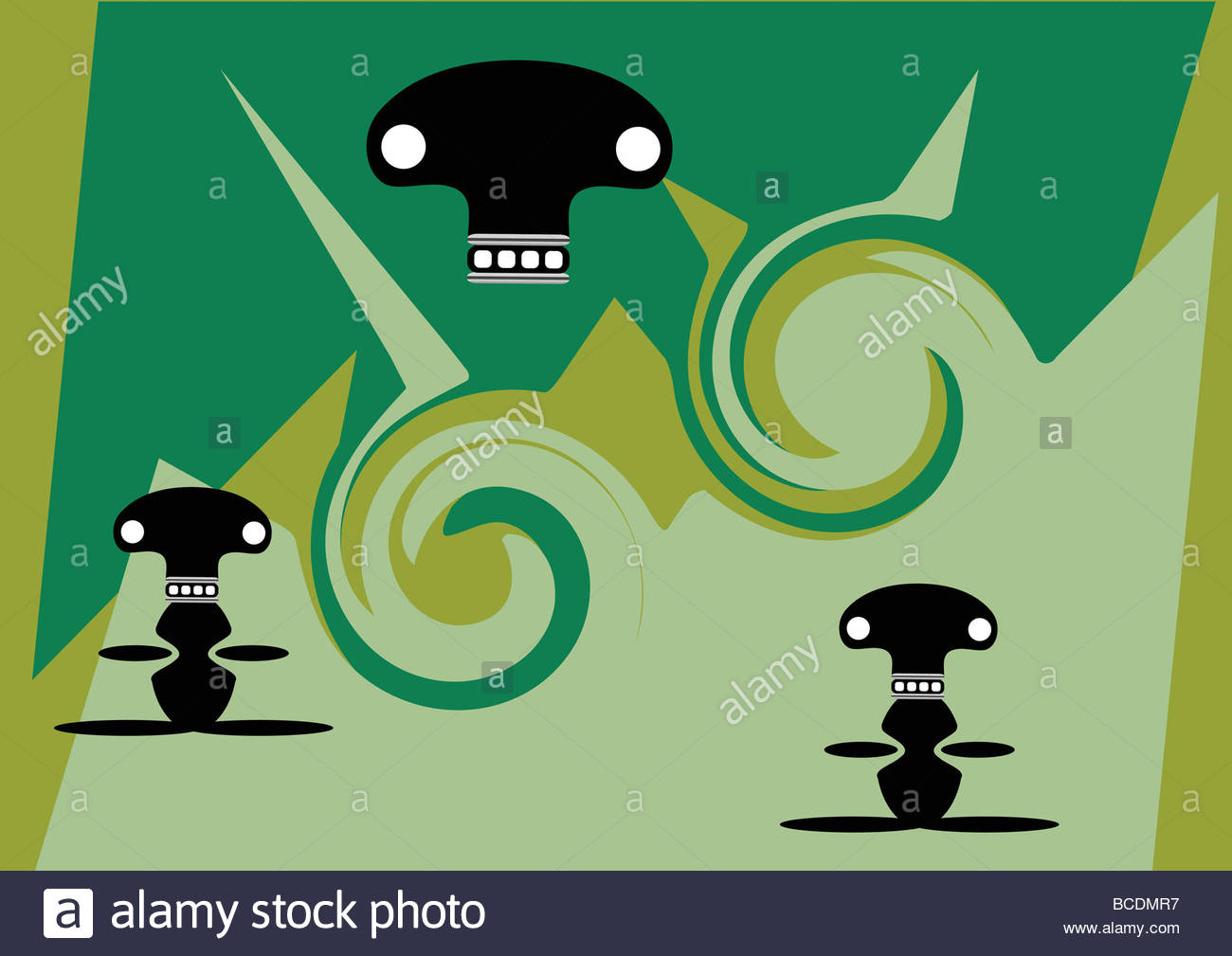 Cartoon Illustration Futuristic Flying Car High Resolution Stock ...