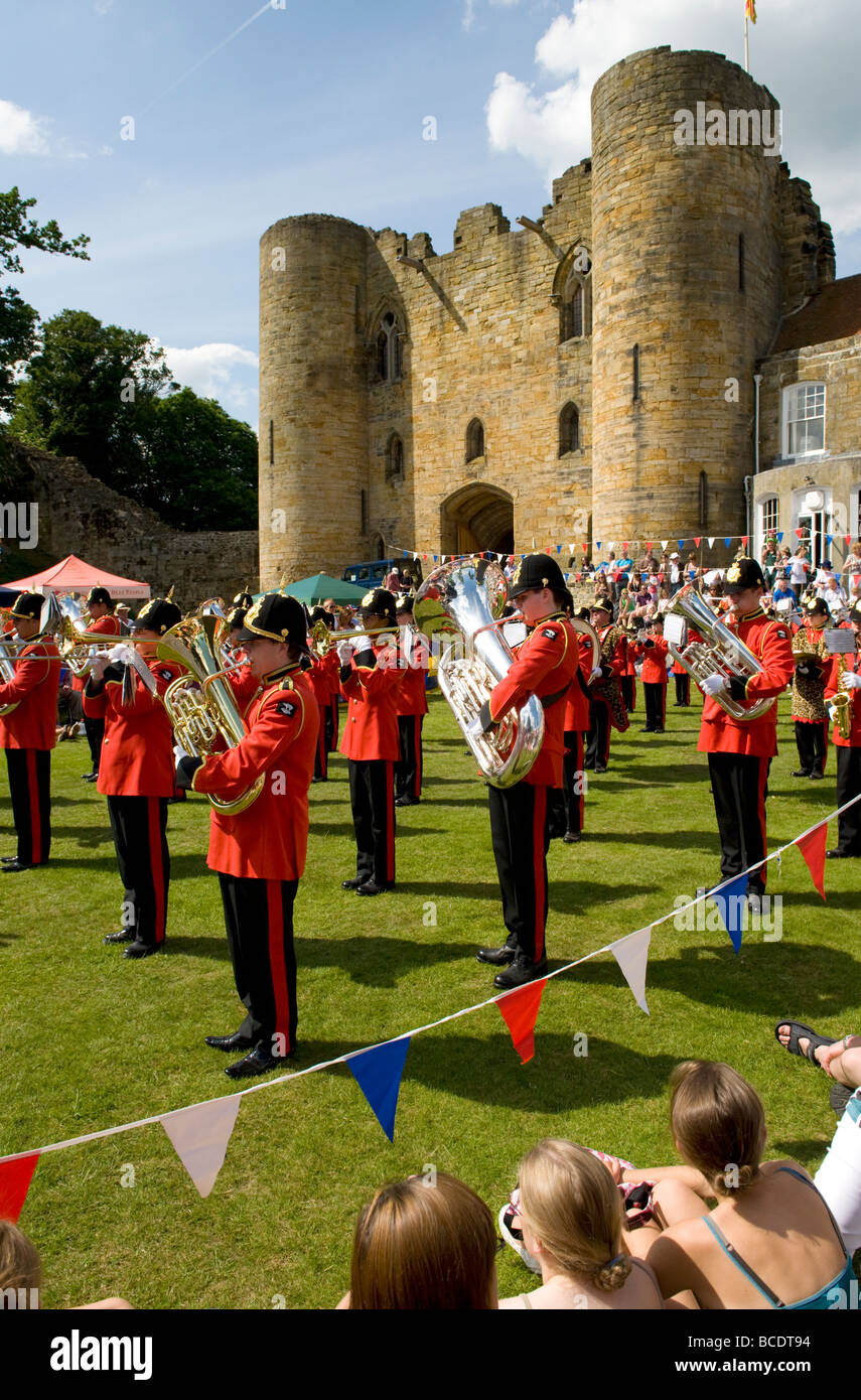 British Legion Marching Band at the 2009 Tonbridge Carnival, Kent, UK ...