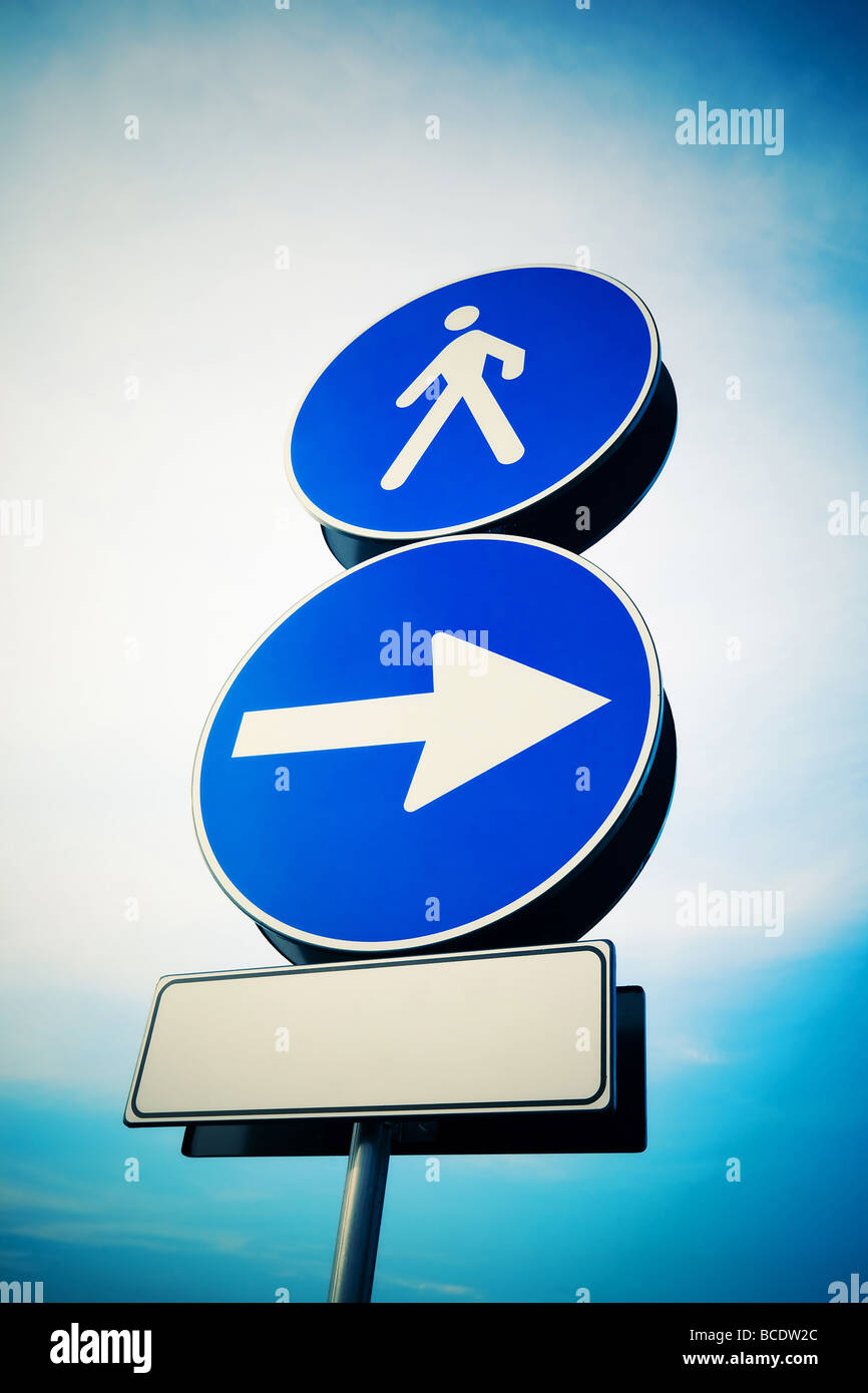 Wide Road Sign High Resolution Stock Photography and Images - Alamy