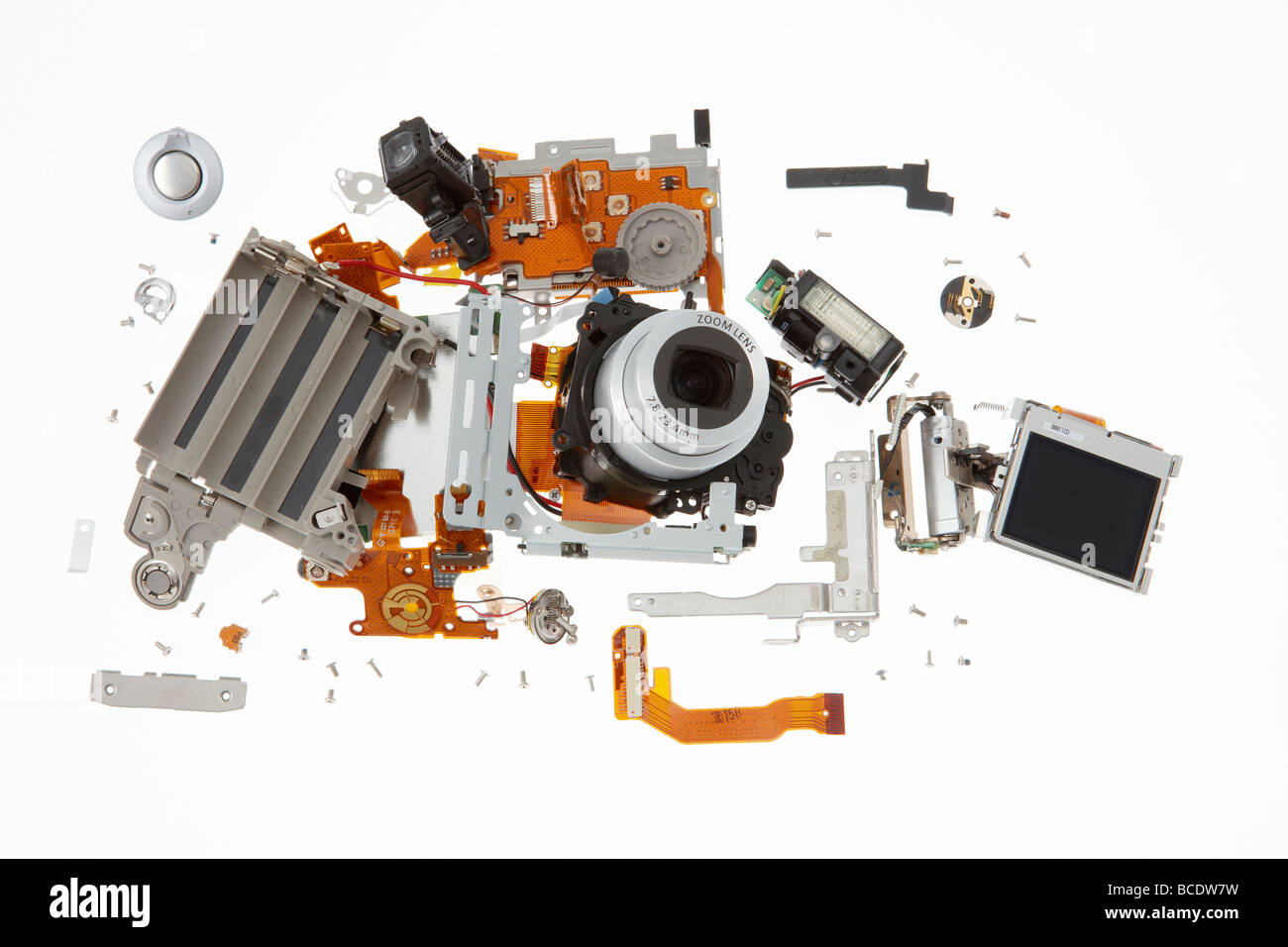 Disassembled digital compact camera Stock Photo - Alamy